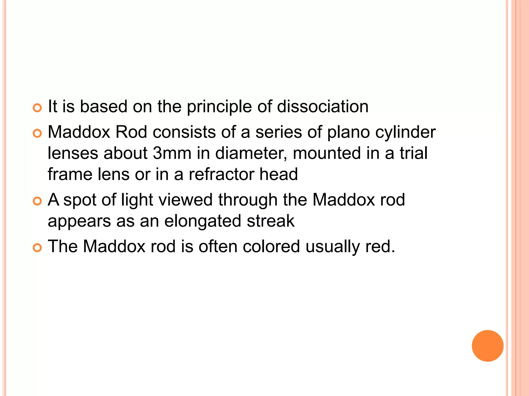 Maddox rod | PPTX