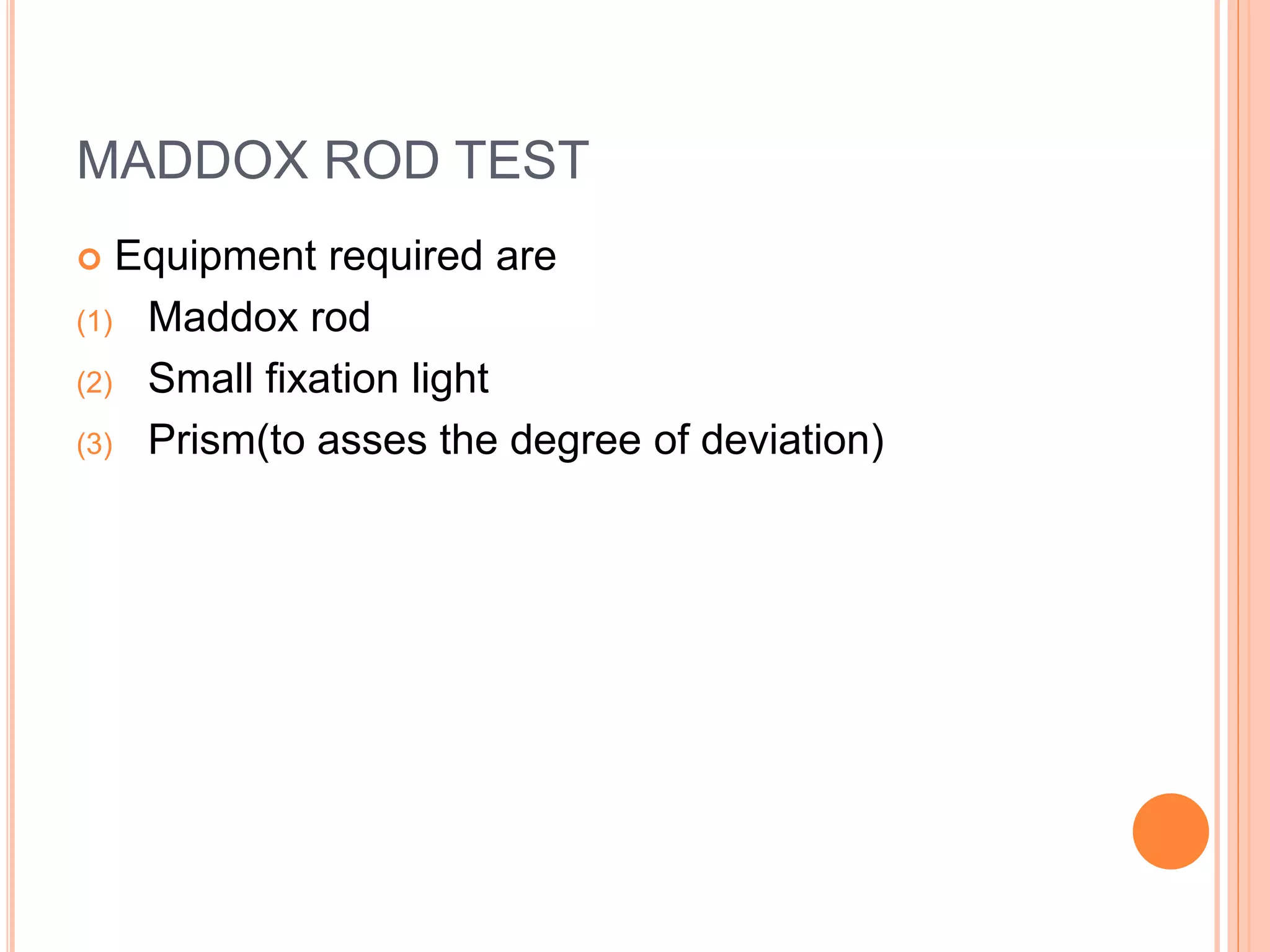 Maddox rod | PPTX