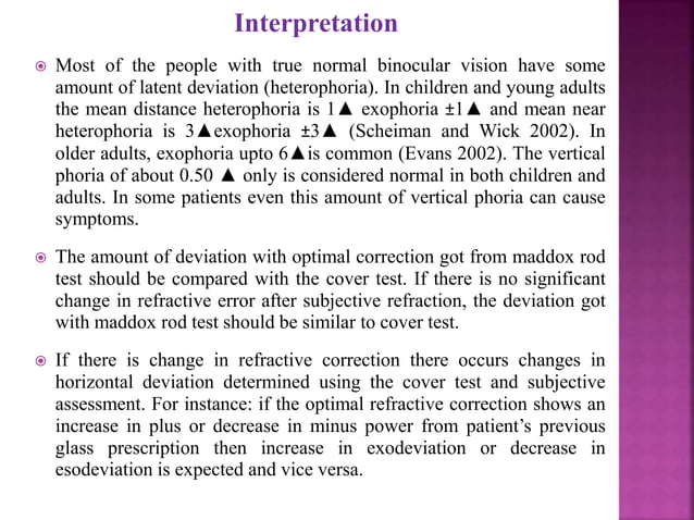 Maddox rod and double maddox rod | PPTX | Eye and Vision Conditions ...