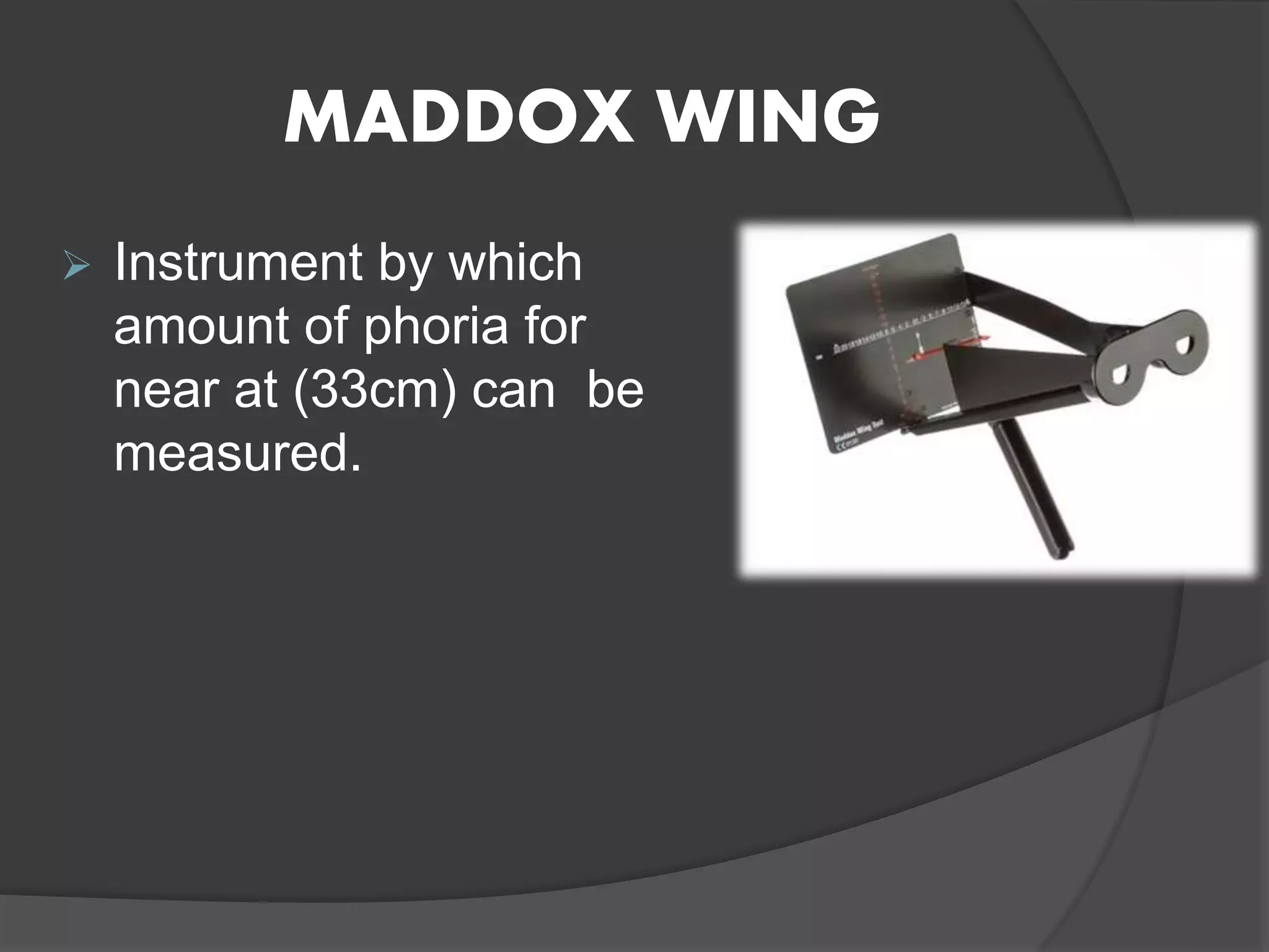 Maddox rod n wing | PPTX