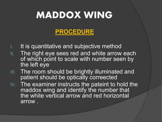 Maddox rod n wing | PPTX