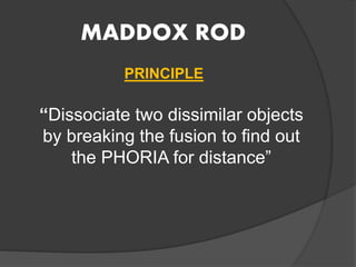 Maddox rod n wing | PPTX