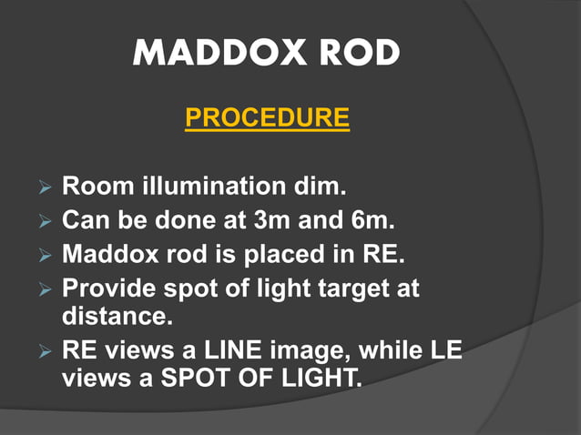 Maddox rod n wing | PPTX