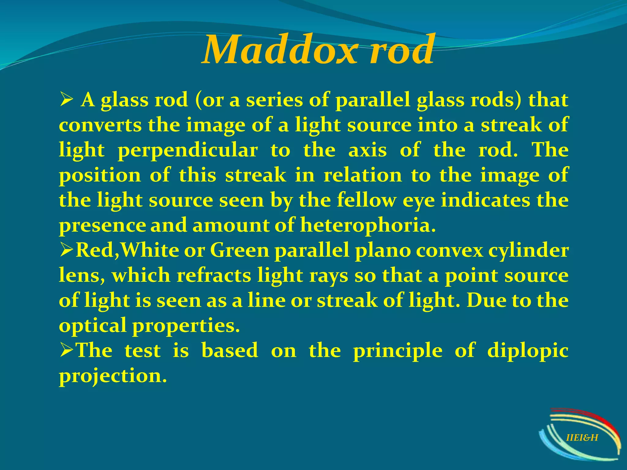 Maddox Rod test | PPTX