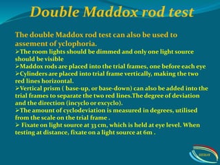 Maddox Rod test | PPTX