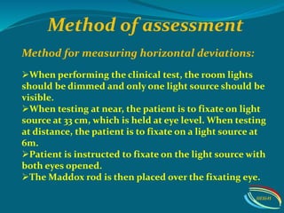 Maddox Rod test | PPTX