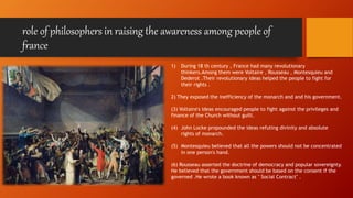 The role of philosophers in french revolution | PPTX