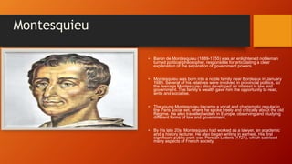 Montesquieu French Revolution