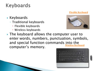 input & output devices | PPTX | Computer Peripherals | Computing