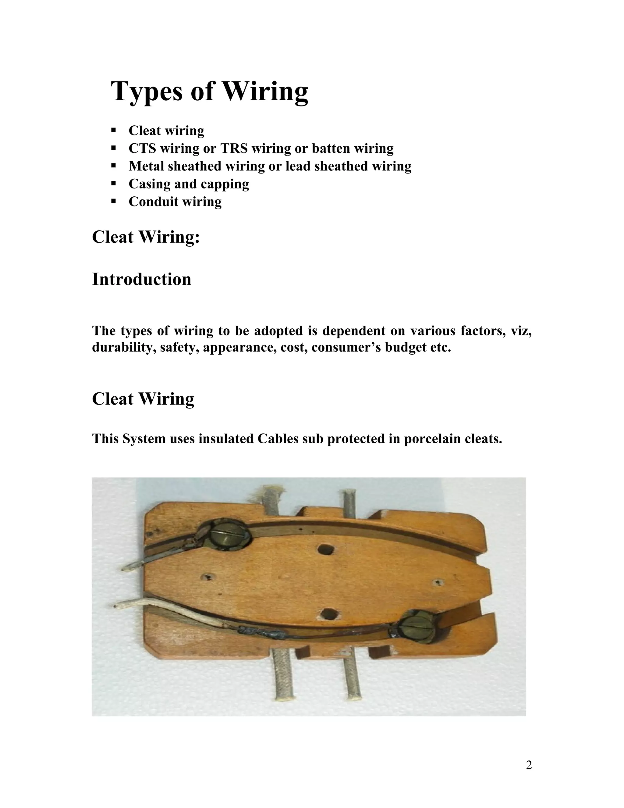 ELECTRICAL WIRING | DOC