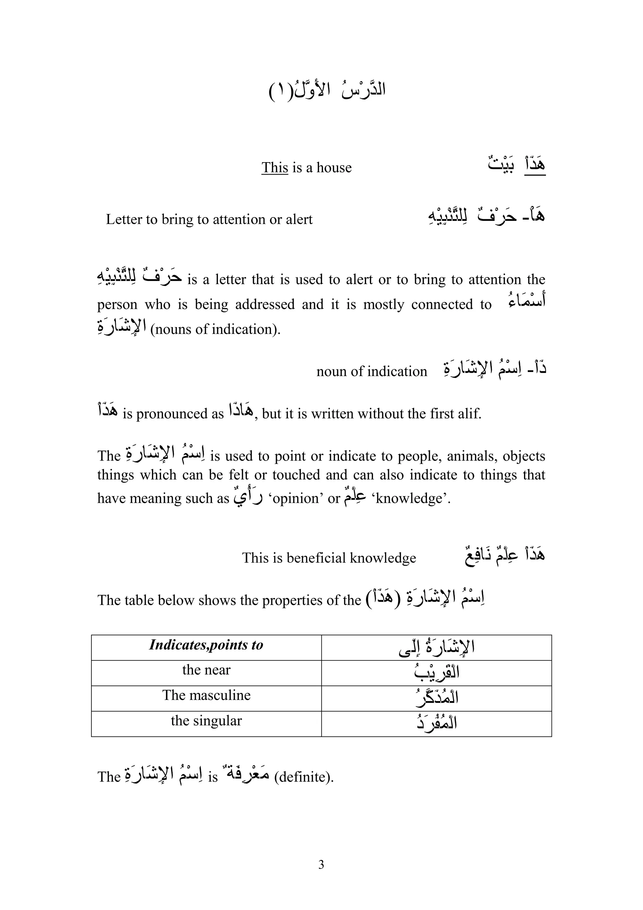 Madeenah Book-1 (Grammar Rules) | DOC