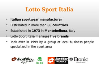 Made in Italy - Lotto Italian Sport Design case study | PPT