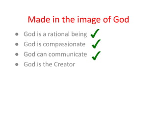 Made in the image of god | PPTX