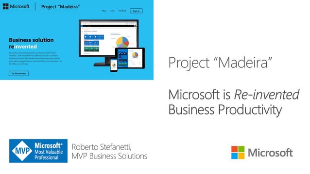 Project "Madeira" preview | PPT