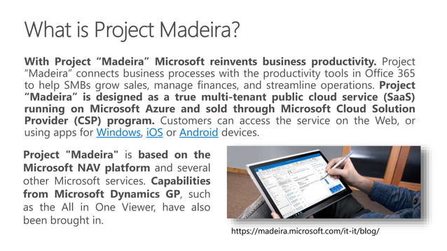 Project "Madeira" preview | PPT