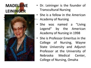 Madeleine leininger | PPT