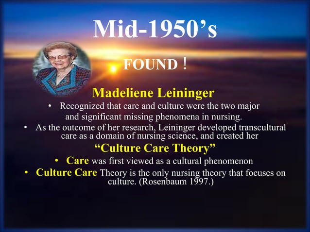 Madeliene leininger?s.sunrise model ppt | PPT | Science