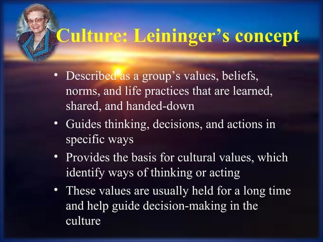 Madeliene leininger?s.sunrise model ppt | PPT | Science