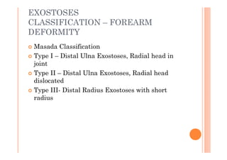 Madelung and multiple exostoses | PDF