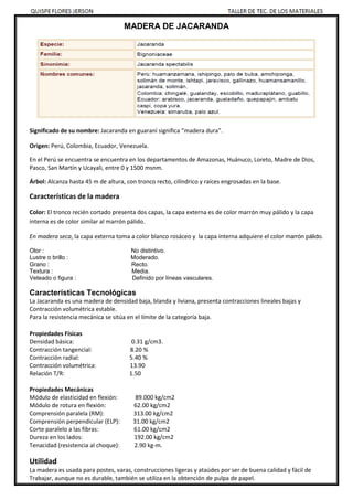 Madera de jacaranda | PDF