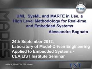MADES Seminar @ Laboratory of Model-Driven Engineering Applied to Embedded Systems - CEA LIST ...