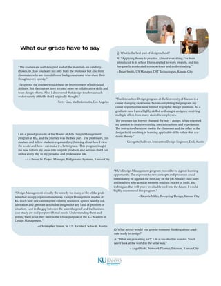 Master's Interaction Design and Design Management at KU | PDF