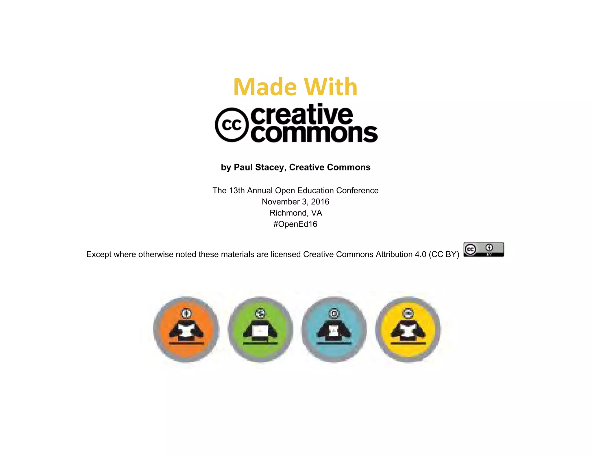 Made With Creative Commons - Open Business Models | PDF