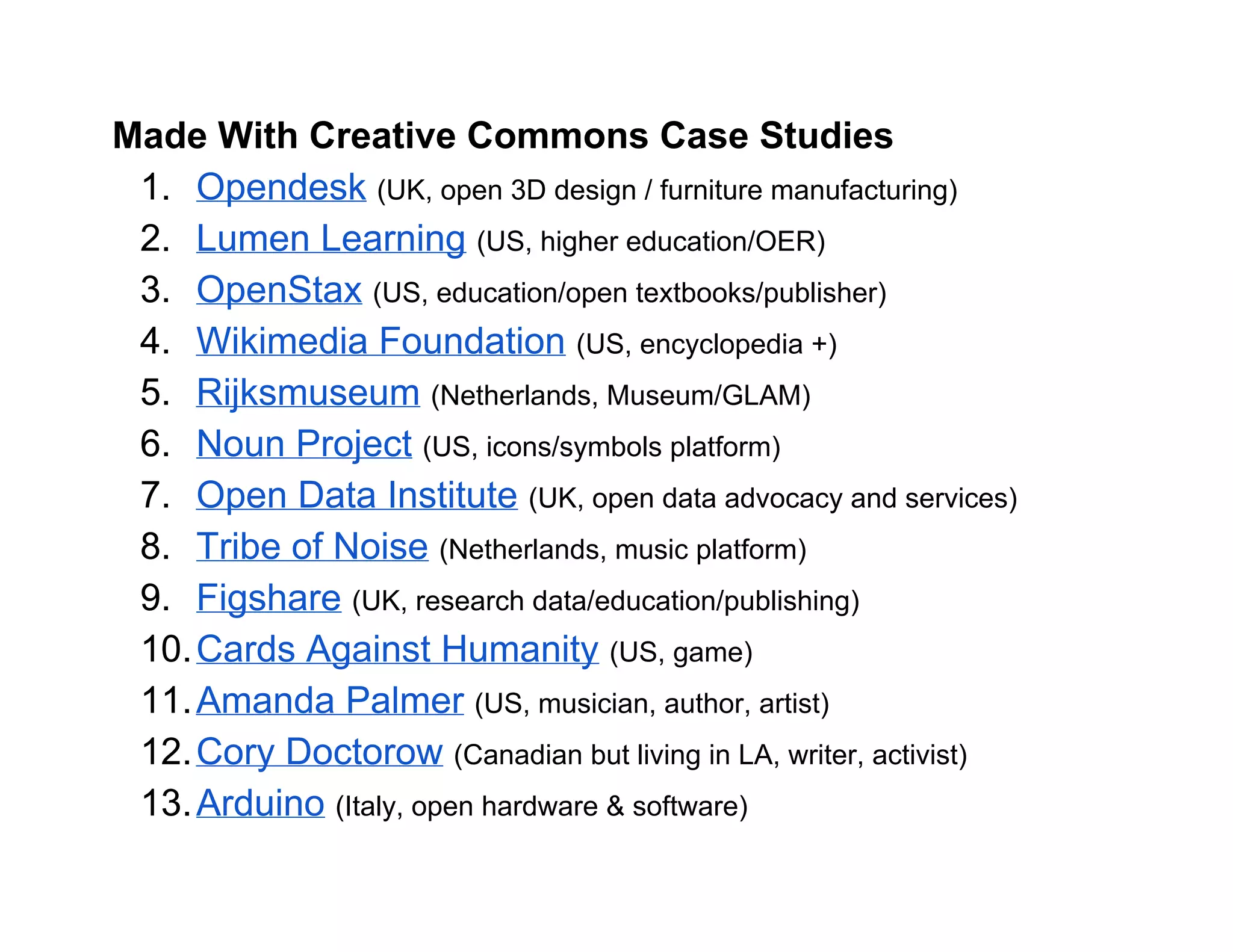 Made With Creative Commons - Open Business Models | PDF