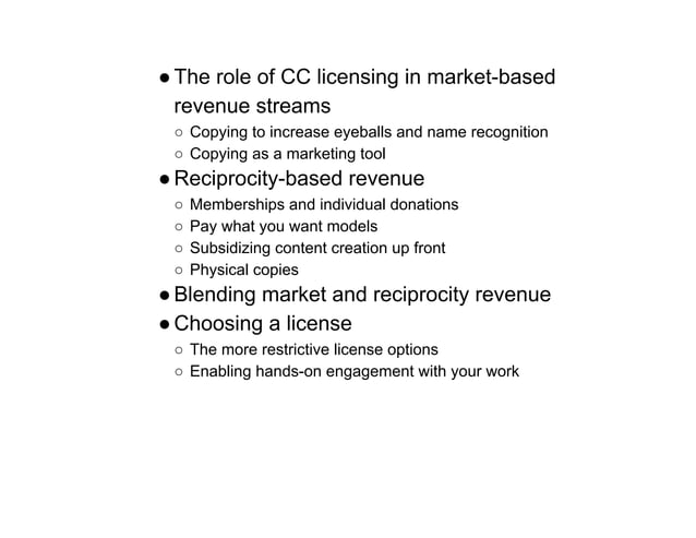 Made With Creative Commons - Open Business Models | PDF