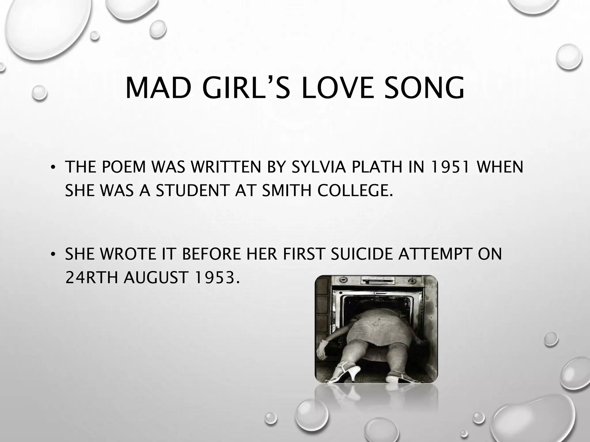 Mad girl’s love song | PPT