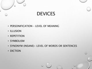 Mad girl’s love song | PPT