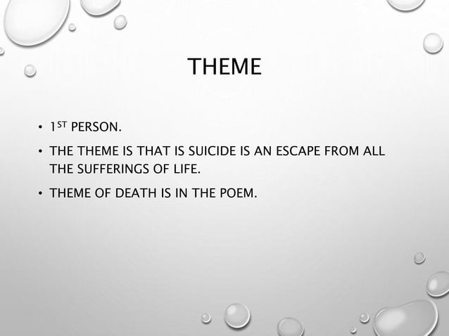 Mad girl’s love song | PPT