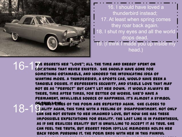 Poetry Presentation. Plath. Mad Girls Love Song | PPTX