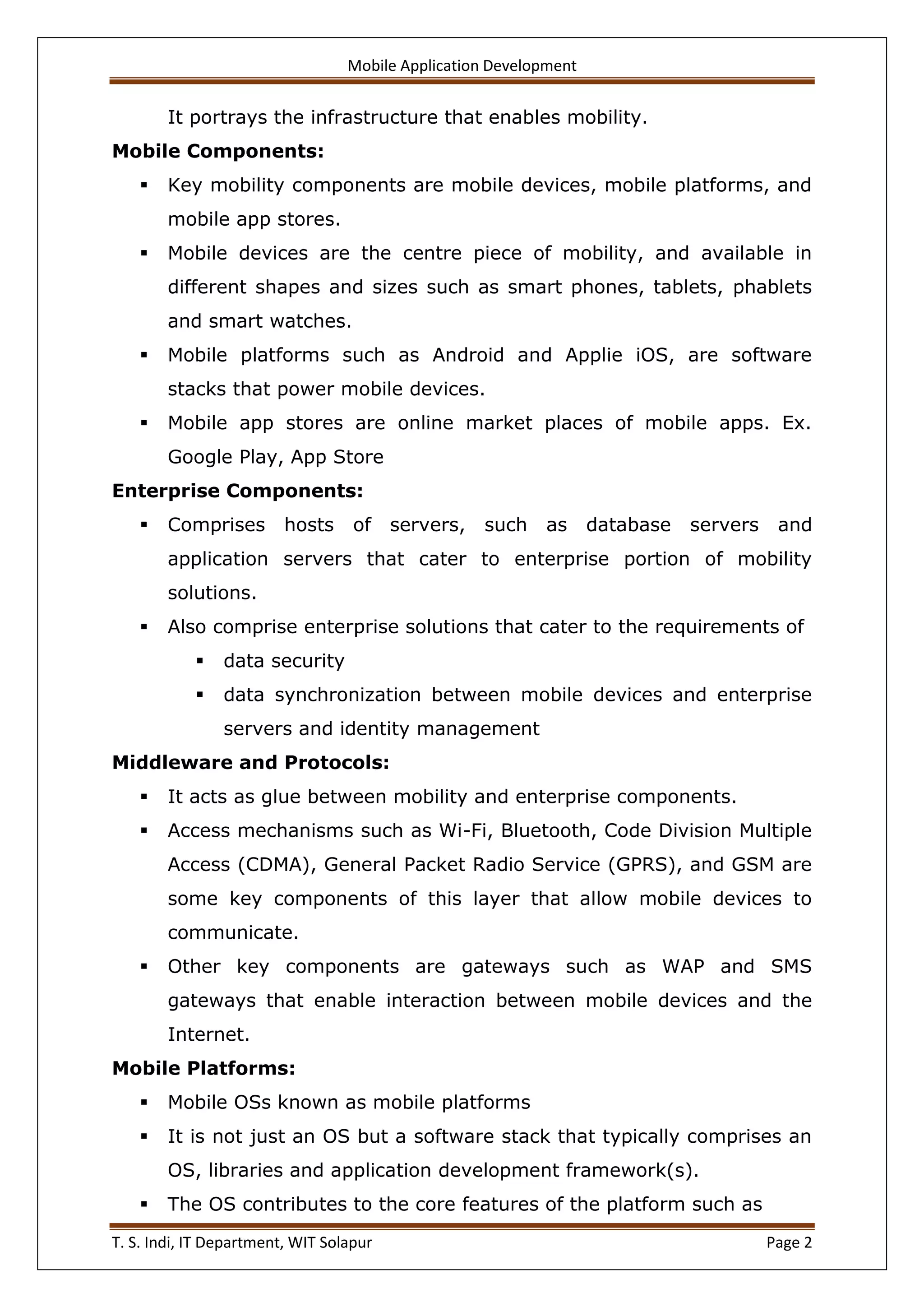 MobileAppDev Handout#1 | PDF