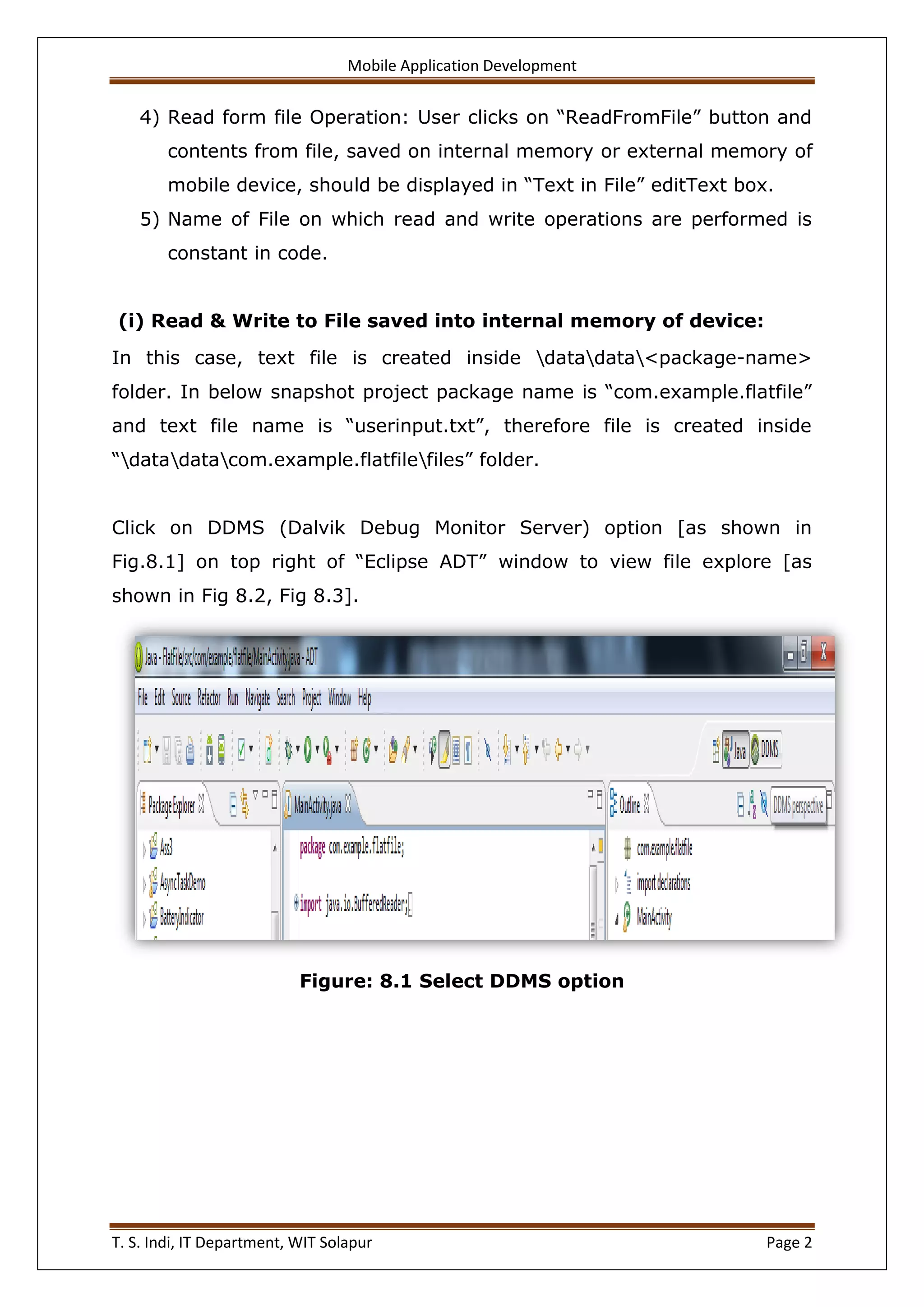 MobileAppDev Handout#8 | PDF