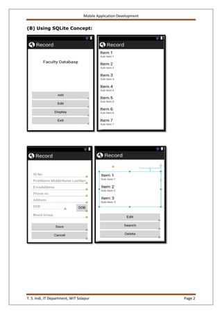 MobileAppDev Handout#9 | PDF