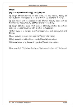 MobileAppDev Handout#9 | PDF