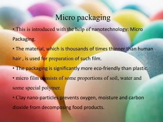 advances in food packaging | PPTX