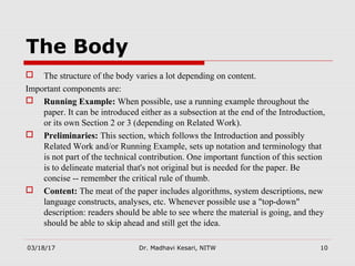 Madhavi synopsis writing | PPT