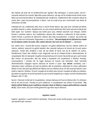 Madhështia dhe vlera e ezanit | PDF