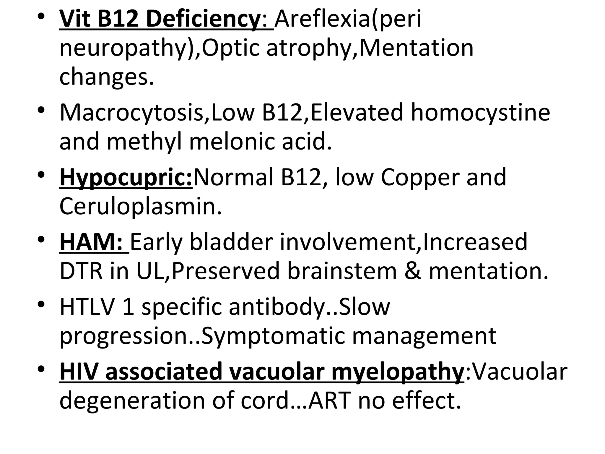 Non-Compressive Myelopathy | PPT