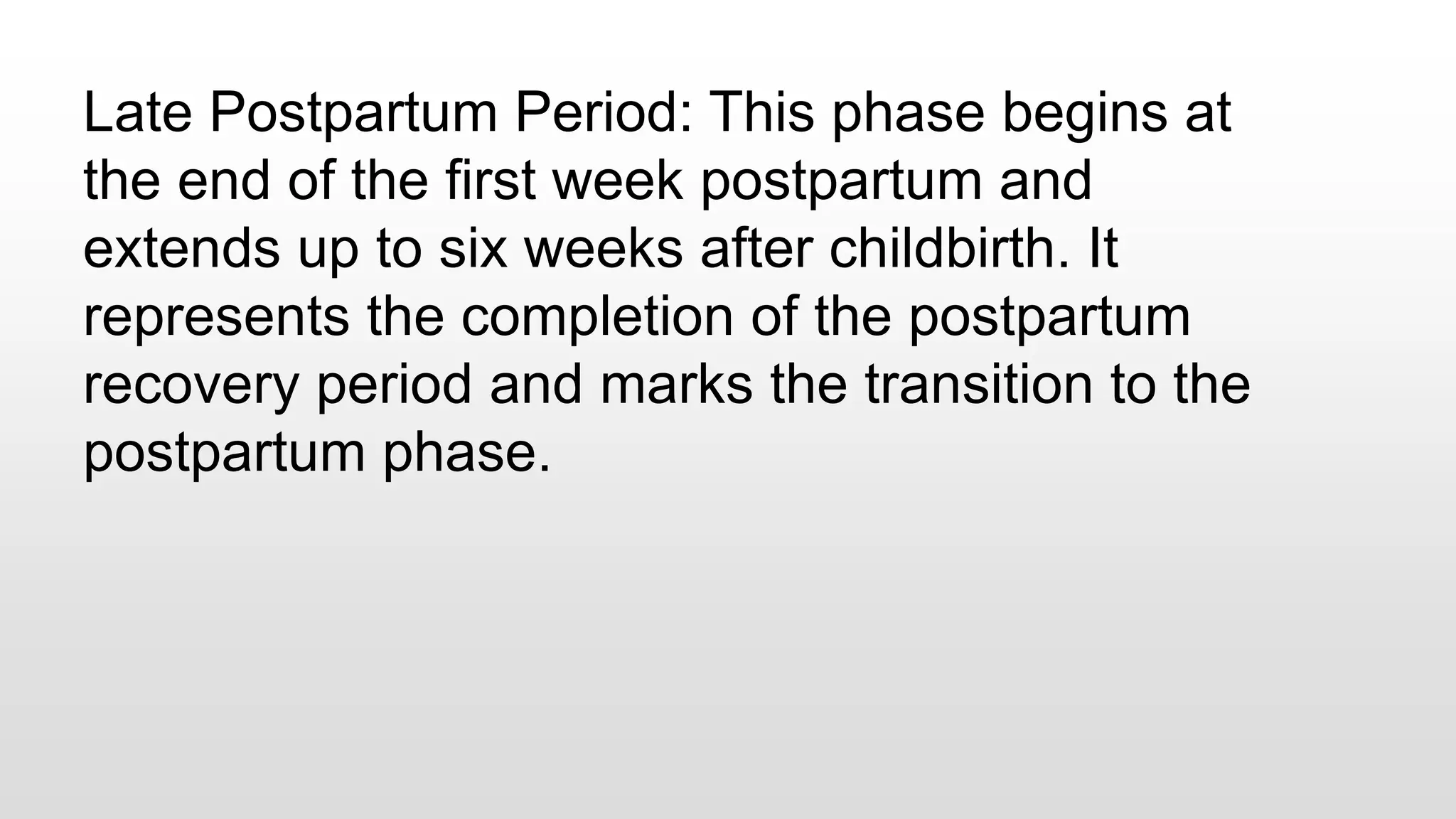 Powerpoint presentation on postpartum period | PPTX