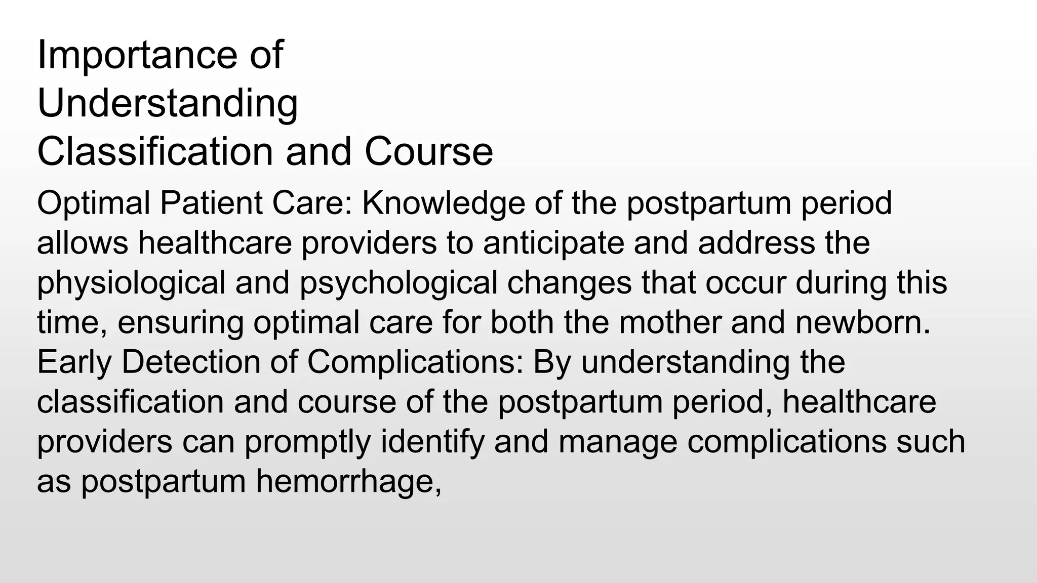 Powerpoint presentation on postpartum period | PPTX
