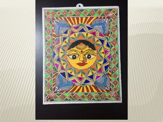 Madhubani Art Project for basics of Indian painting | PPT