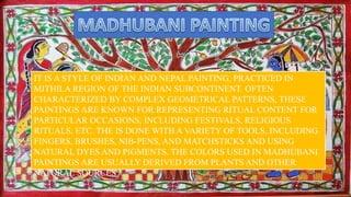 Madhubani painting(new) | PPTX | Painting | Arts and Crafts