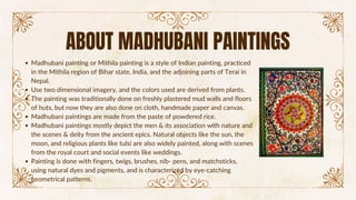 MADHUBANI/MITHILA Painting presentation .pdf