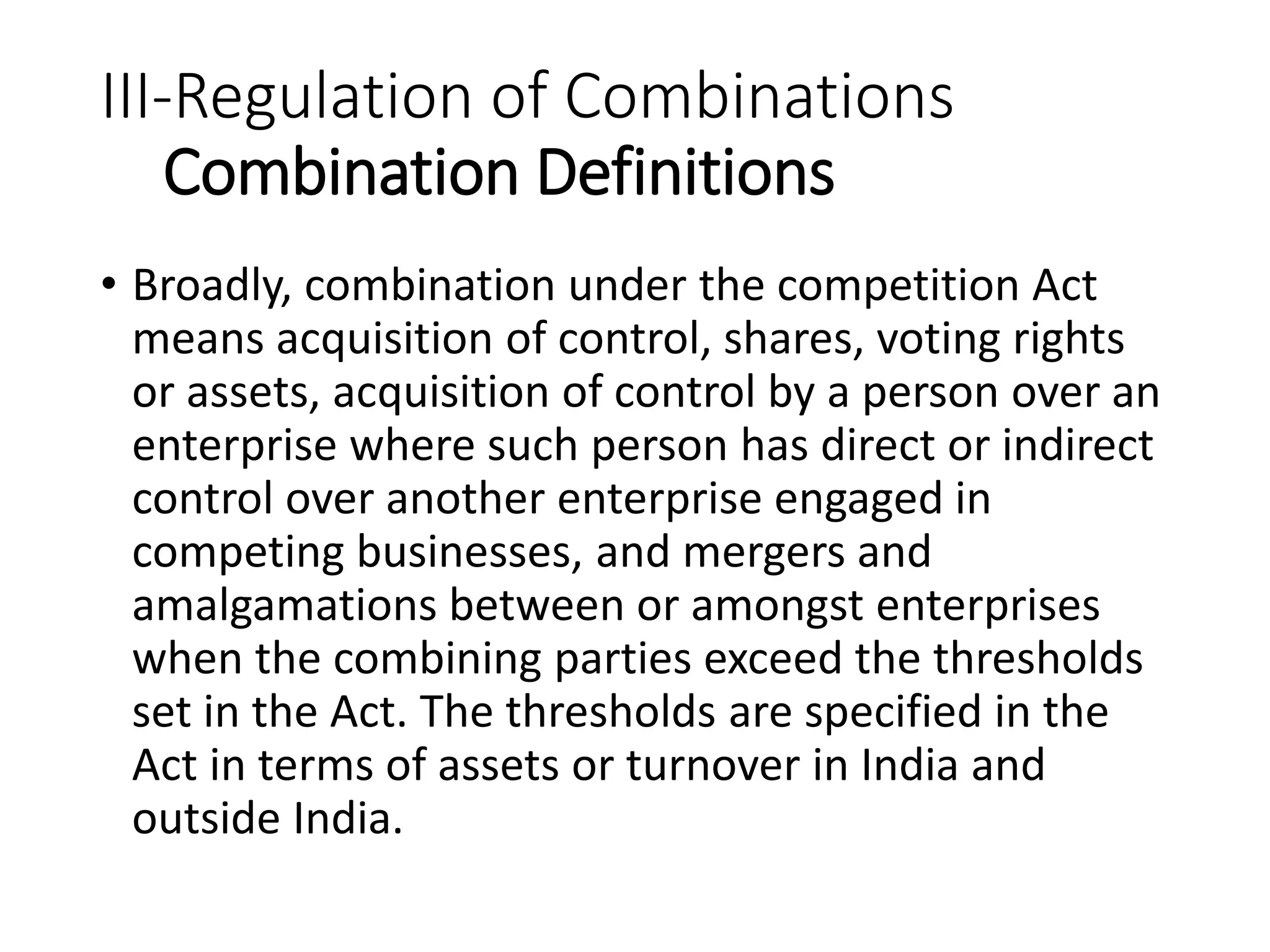 COMPETITION ACT, 2002 | PDF