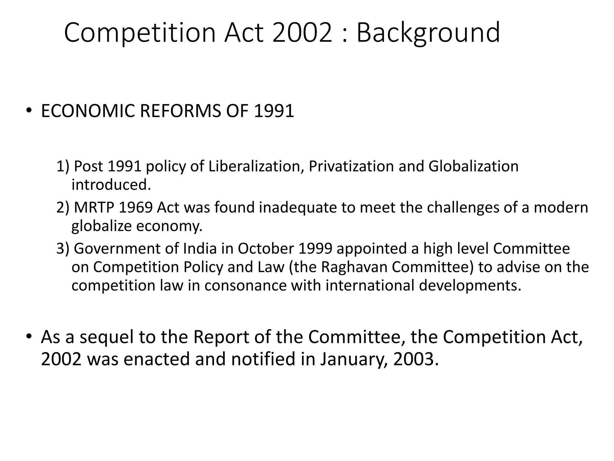 COMPETITION ACT, 2002 | PDF
