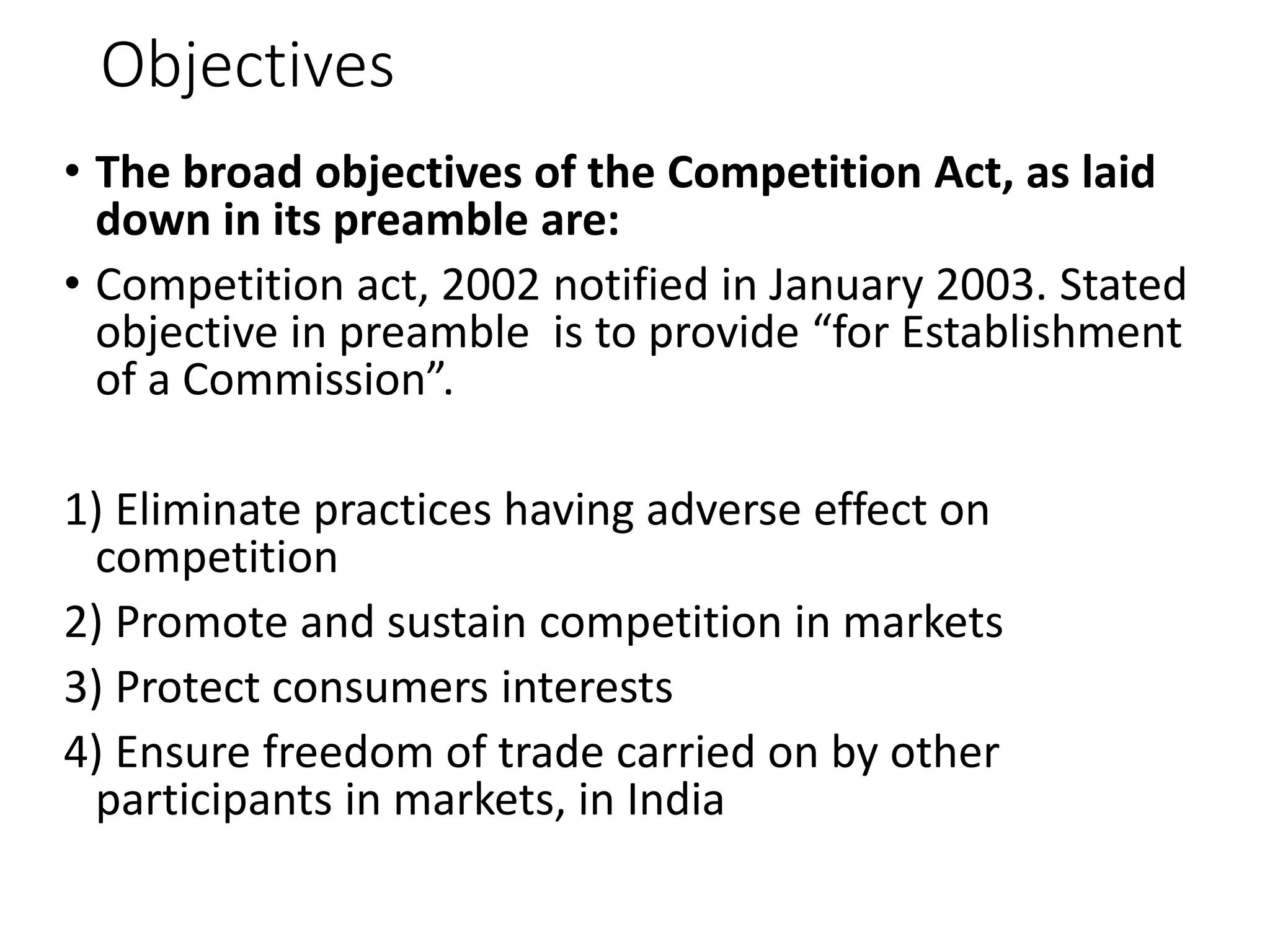 COMPETITION ACT, 2002 | PDF