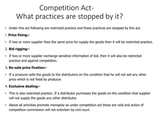 COMPETITION ACT, 2002 | PDF